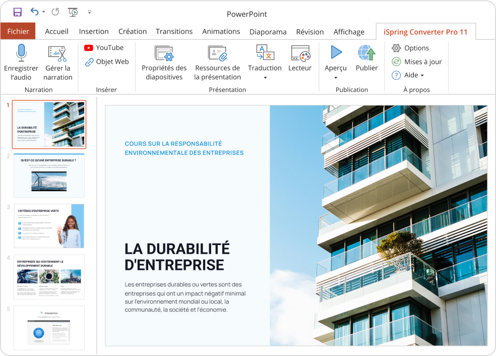 Convertisseur PowerPoint à HTML5 | iSpring Converter