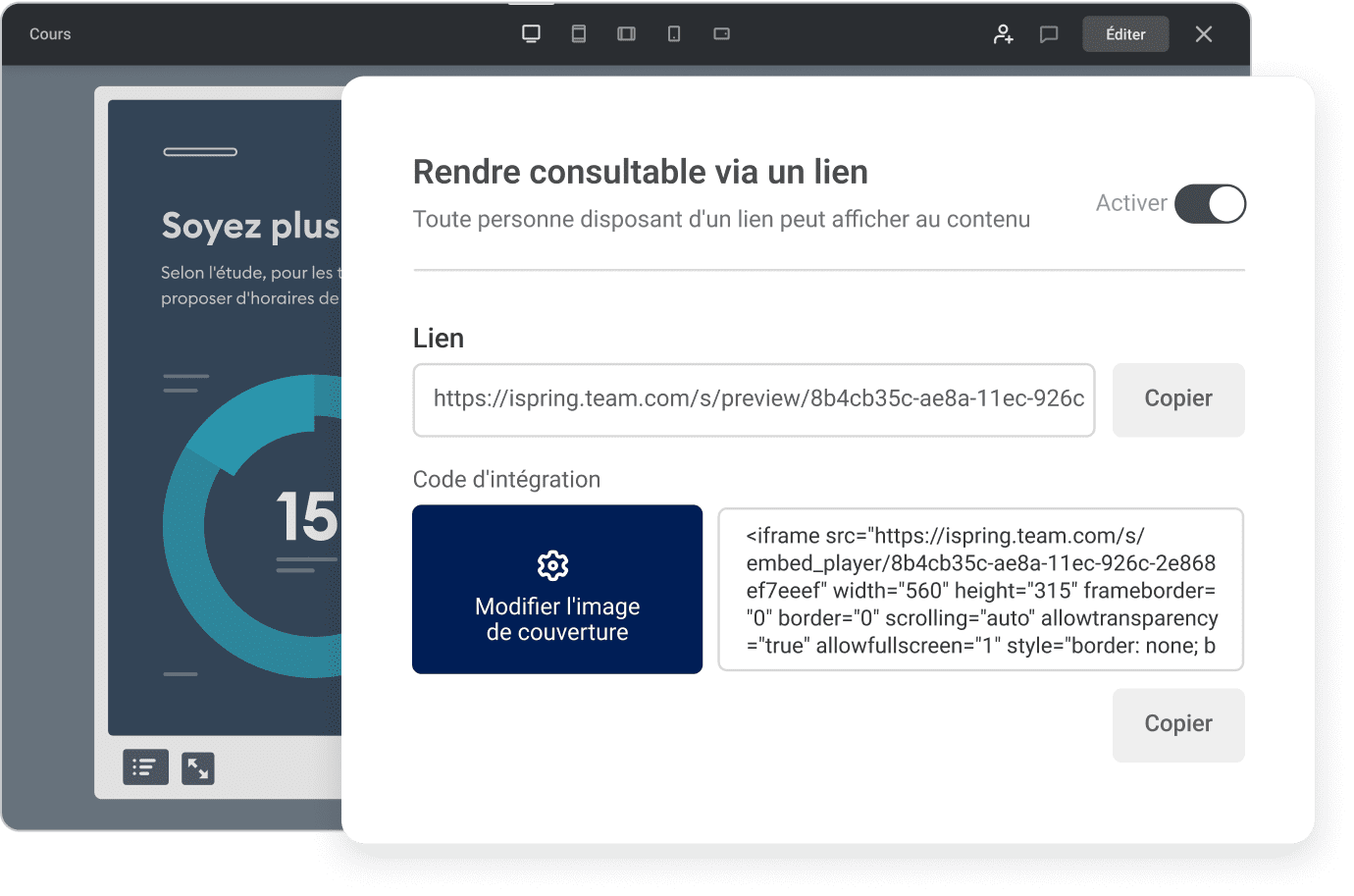 Outil auteur eLearning intégral - iSpring Suite